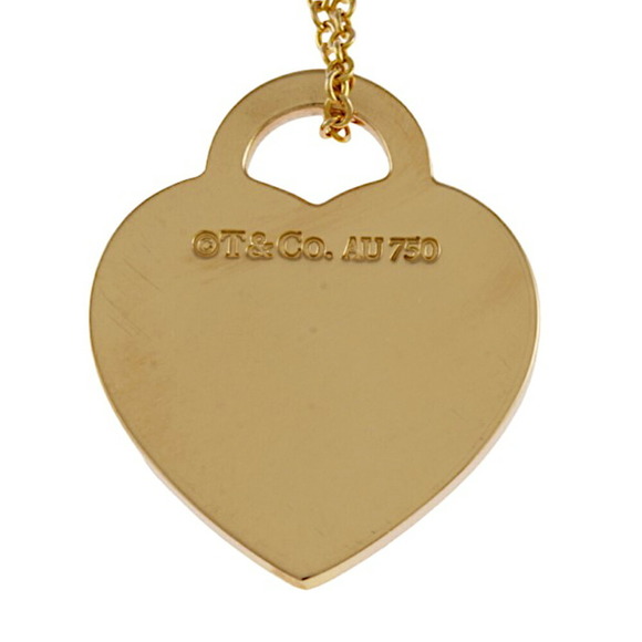 Tiffany & Co. | Jewelry | Tiffany Return To Heart Tag Necklace Gold ...
